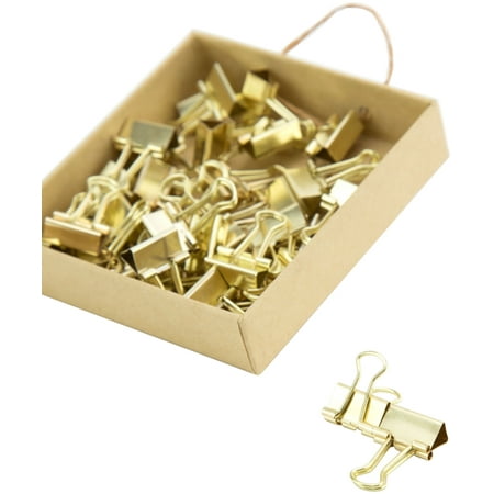 Mini Gold Binder Clips-Gold, 40/Pkg | Walmart Canada