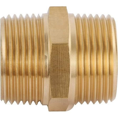 1 Pieces 1" Inch Threaded Pipe Joint Male x Male Threaded Joint, Brass ...