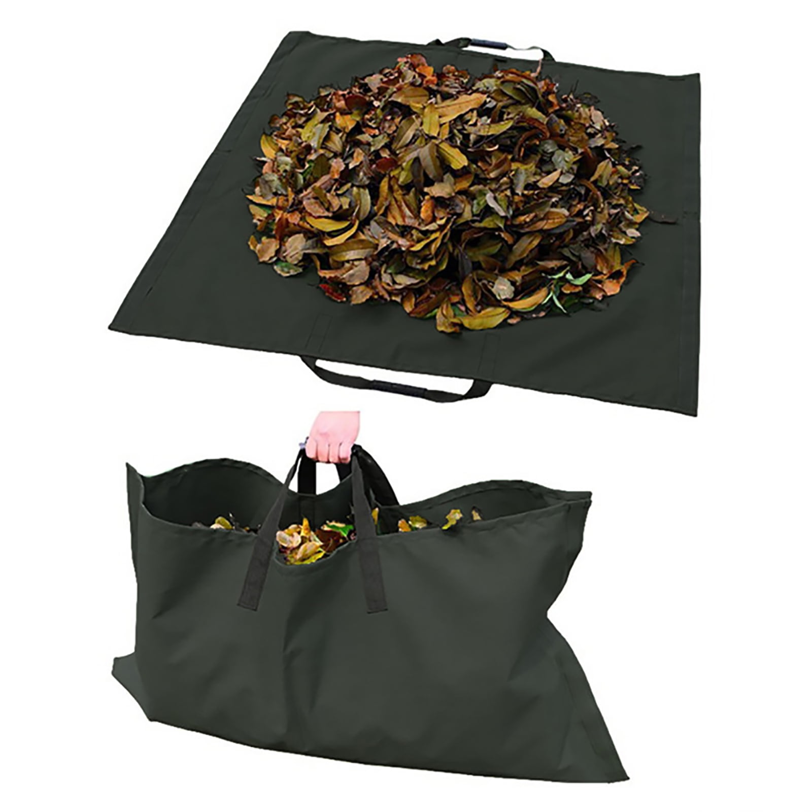 Garden Leaf Storage Bag Outdoor Lawn Yard Waste Tarp Container ...