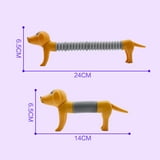 Kuorak Fidget Pipe Toy Stress Relief Vent Toy DIY Telescopic Colorful ...