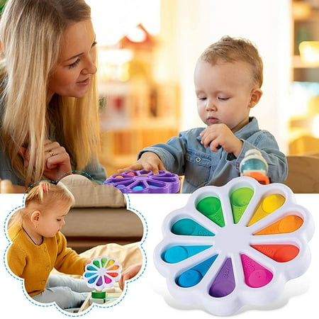 Digits Fidget Dimple Stress Relief Toys for Adults Kids, Soft Silicone ...