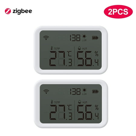 Digital Display Smart Temperature Sensor Lighting Intensity Humidity ...