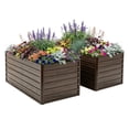 2PC Raised Beds for Garden 6x3x2FT Metal Elevated Planter Box, Open ...