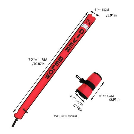 tredstone 180*15cm Explosion-proof Buoy Signal Tube Sealing Inflatable ...