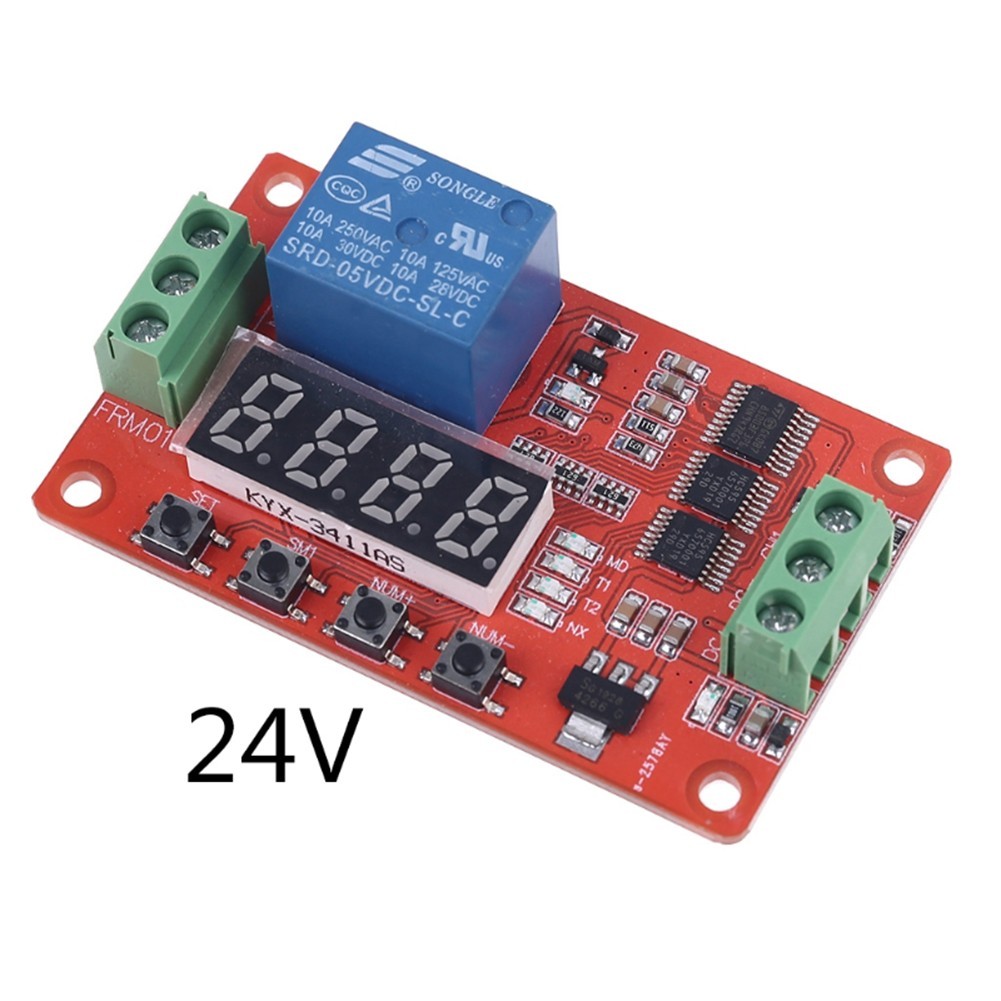 Dc 5/12/24V Multifunction Delay Time Module Switch Control Relay Cycle Timer - Walmart.com