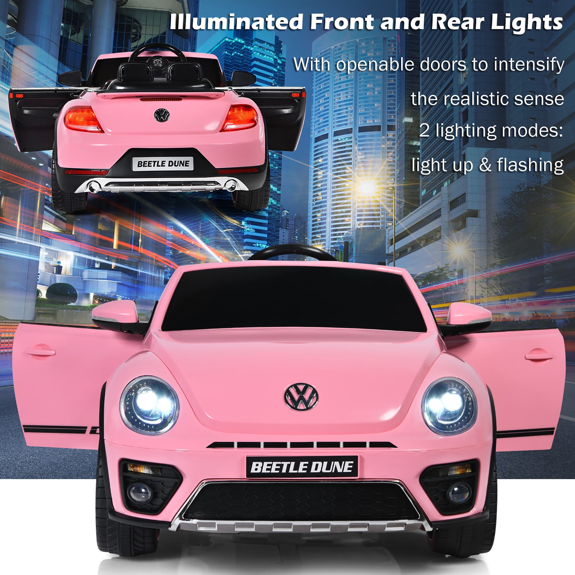 Light Pink Volkswagen Beetle