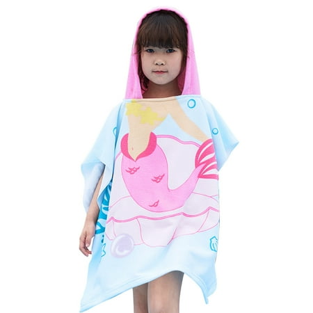 kurtrusly Children Bath Cloak Cartoon Kids Shower Children Bath Poncho ...