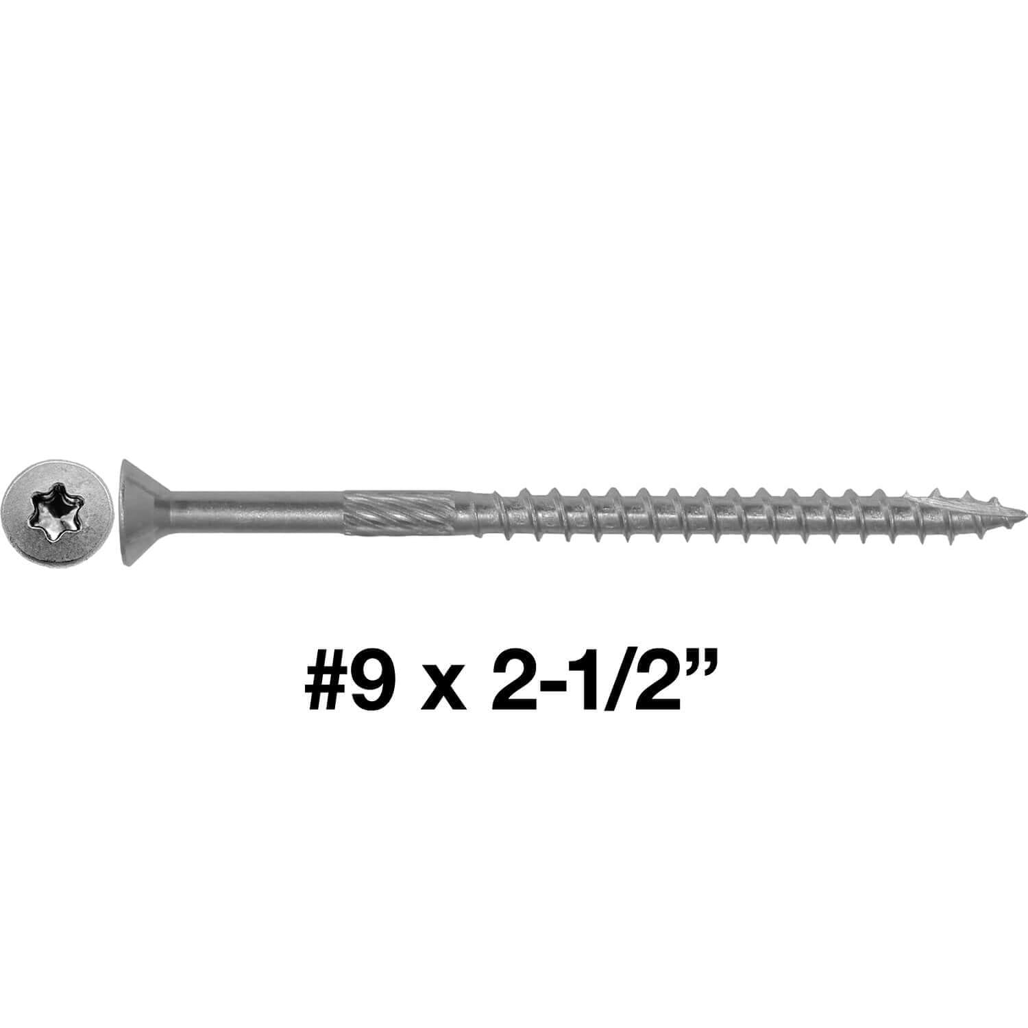 Jake Sales Brand 9 X 2 1 2 Torx Star Stainless Steel Wood Screw 110 Jake Sales Brand 9 X 2 1 2 Torx Star Stainless Steel Wood Screw 110