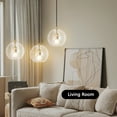 JOPESO 60" Pendant Lighting Modern Globe Hanging Lamp Glass Kitchen ...