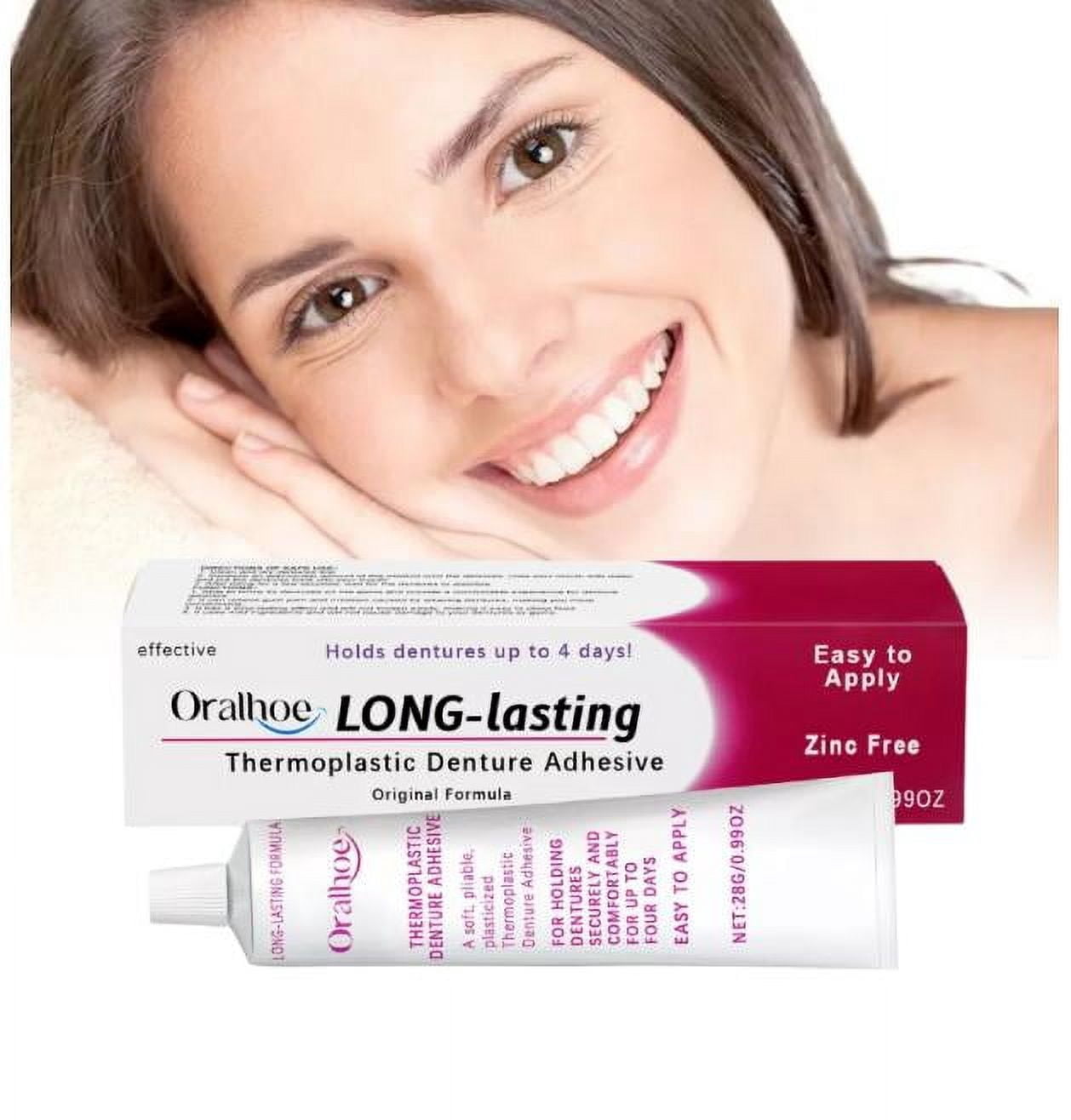 ORALHOE Thermoplastic Denture Adhesive, 1 oz - Refits and Tightens ...