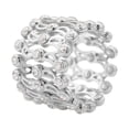 0.82Ct Round Cut Lab Grown Diamond (VVS1/GH) 14K White Gold Plated Band ...