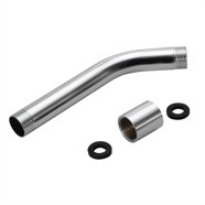 Uxcell Shower Head Extension Arm Stainless Steel Male to Female Thread ...