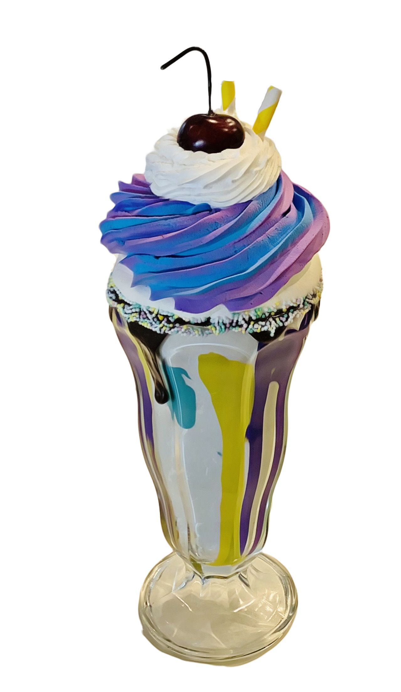 DEZICAKES Fake Milkshake Purple Punch Crazishake Prop Decoraion ...