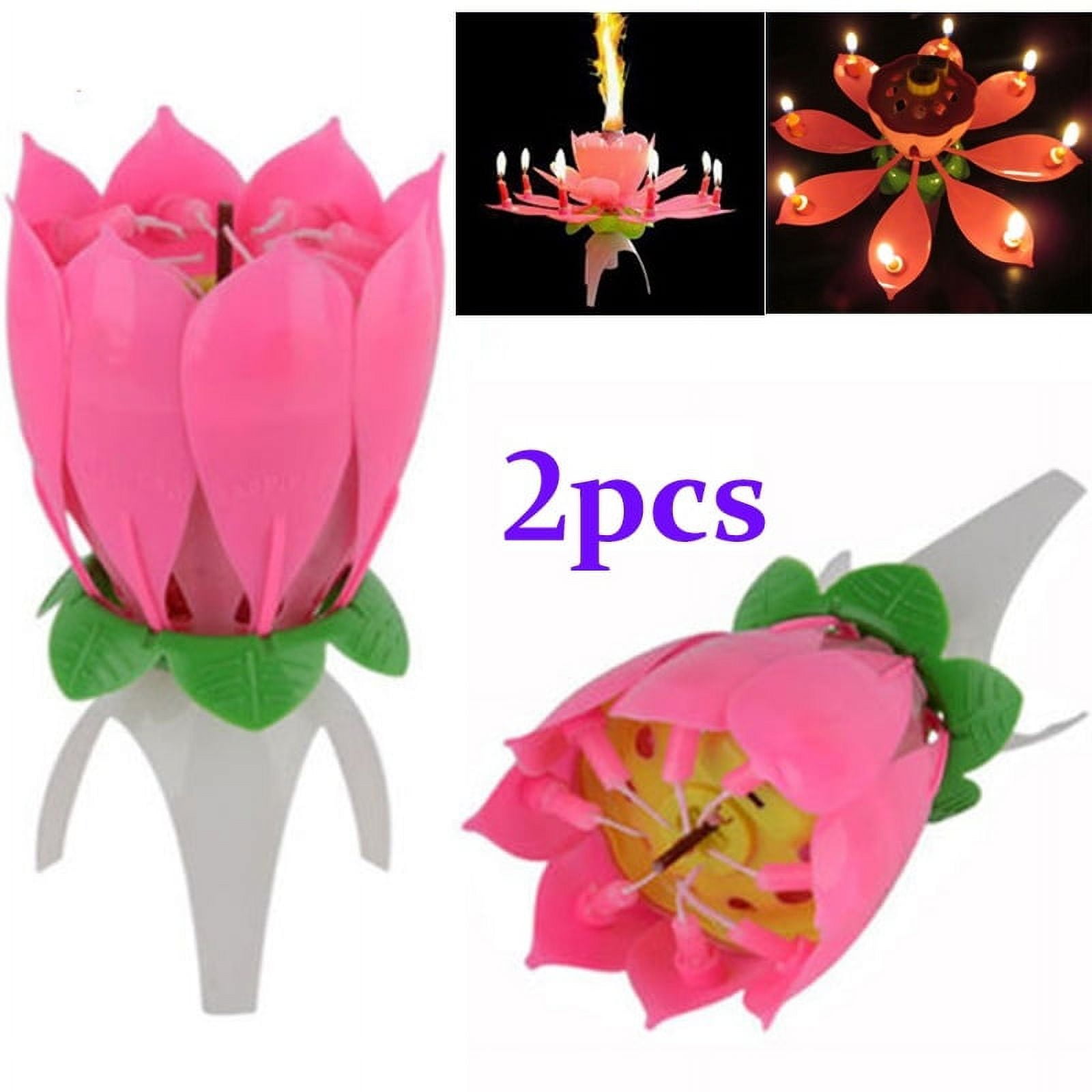 Click here for Estink 2pcs Musical Flower Music Candles Flower Ca... prices