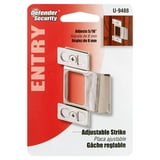 Adjustable Door Strike, 2 Piece, Chrome Plated - Walmart.com