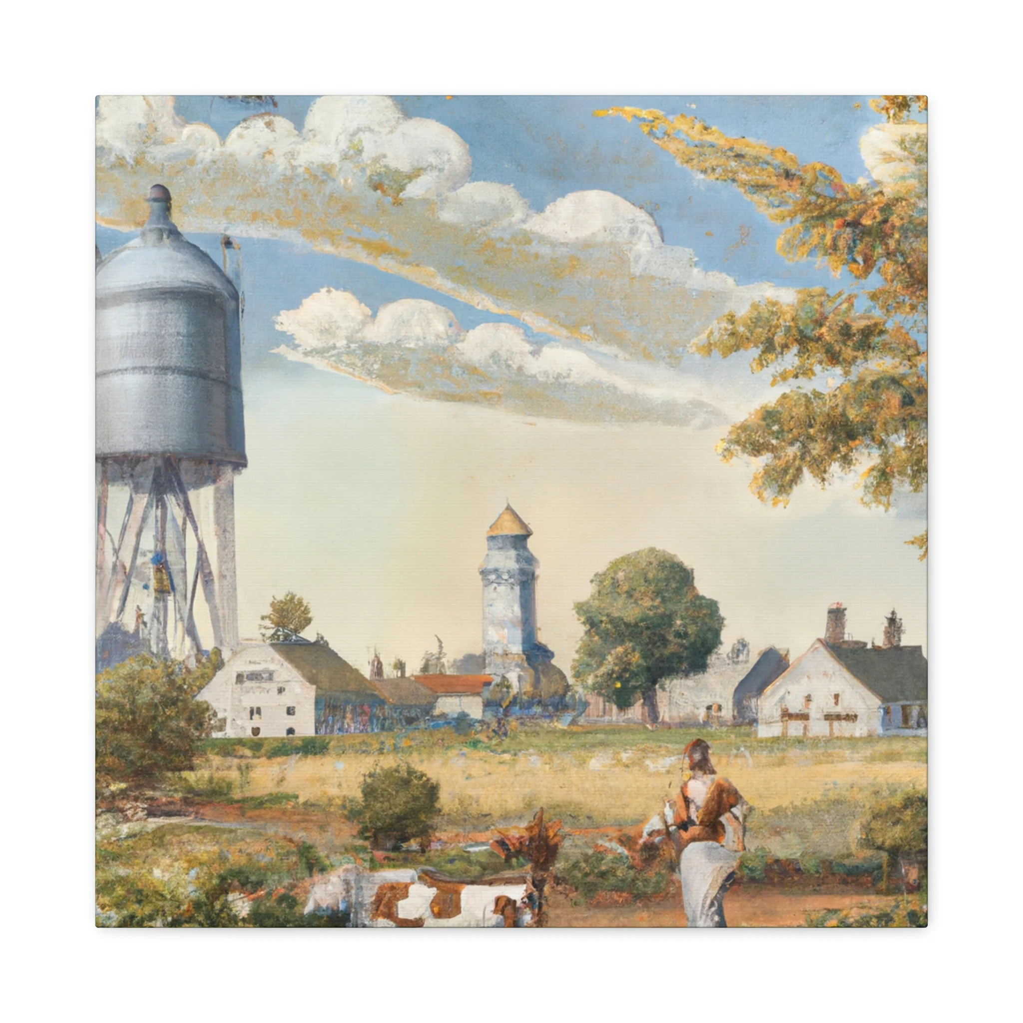 Water Tower Majesty - Canvas - Walmart.com