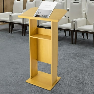 Birch Wood Podium, Pulpit, Floor-Standing Lectern for School, Church ...