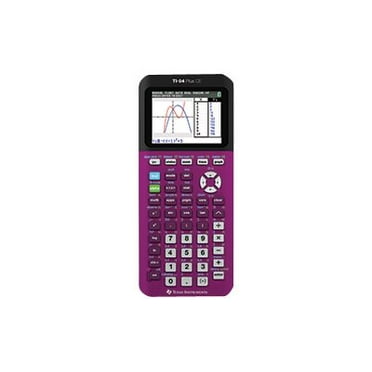 TI-84 Plus CE High-Resolution Full-Color Backlit Display Graphing ...