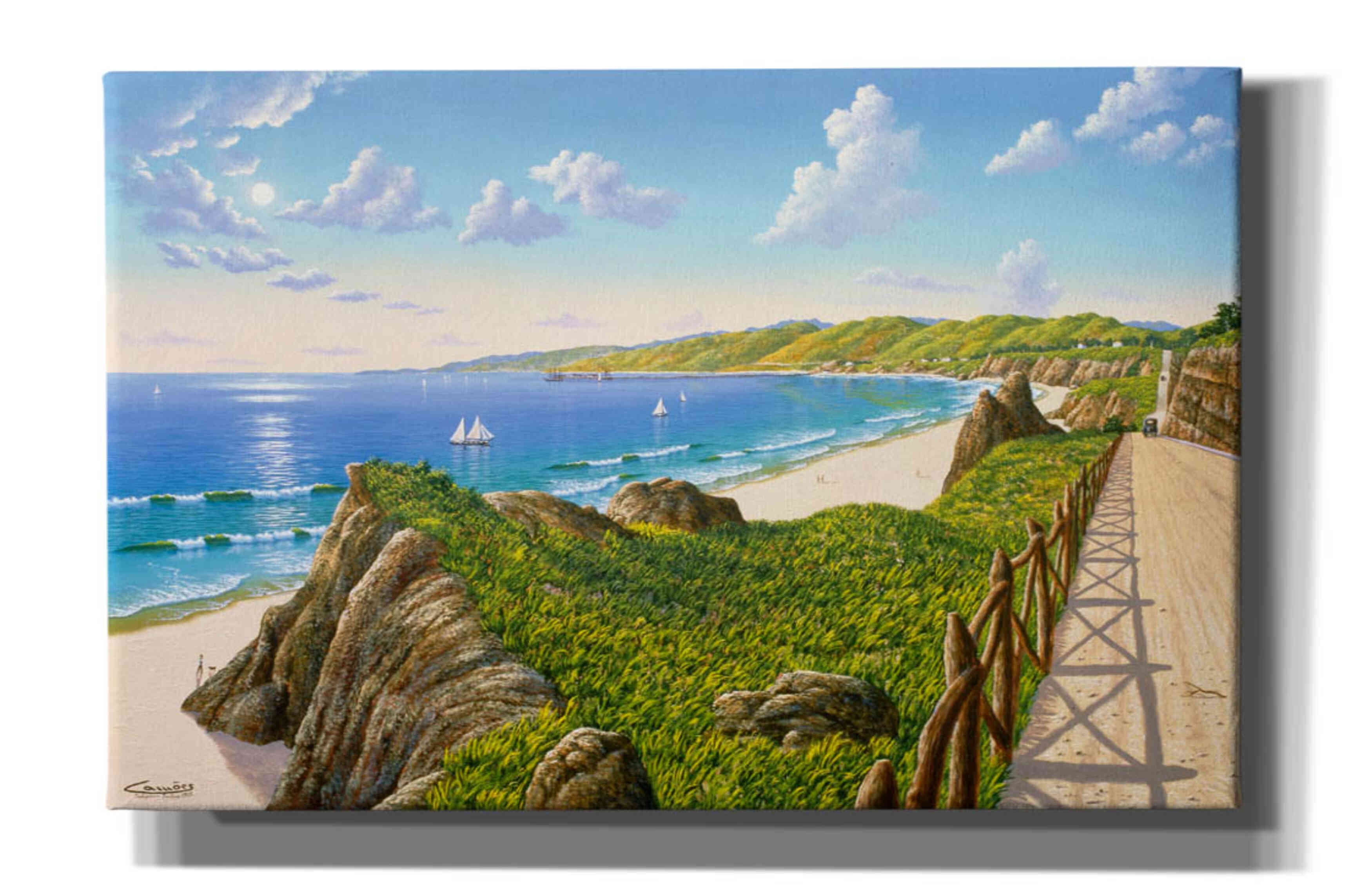 Epic Graffiti 'California Incline 1915' by Eduardo Camoes, Canvas Wall ...