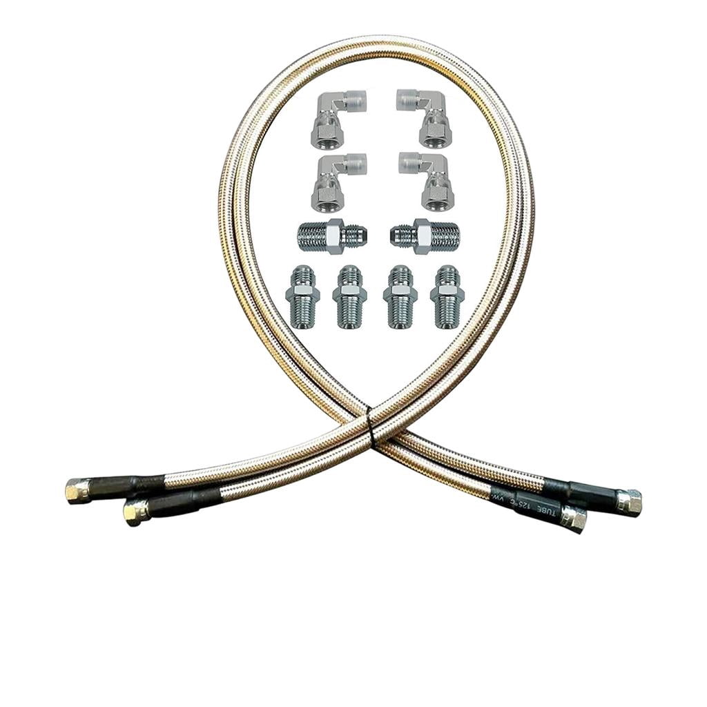 Braided Flexible Transmission Line with Fitting ,Fit for 4 Cars, Trucks ...