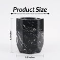 Elborse Marble Utensil Holder 6.5 inches Black Spatula Set for Kitchen ...