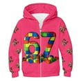 Bysome Child Little Girls Hoodies Long Sleeve Number Print Soft Hooded ...