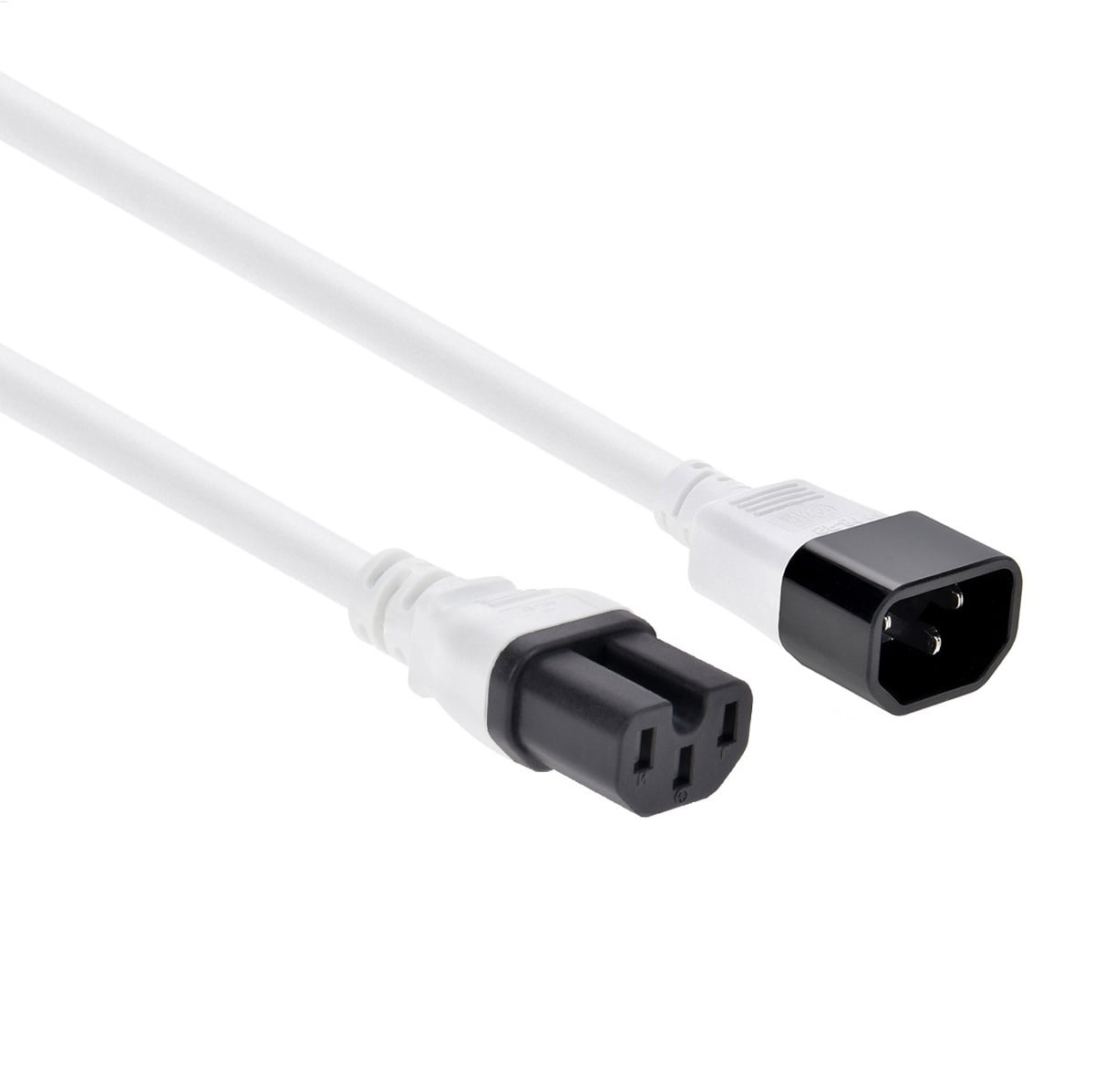 3ft (Feet) Heavy Duty Extension Cord, IEC 320 C14 to IEC 320 C15 Power ...