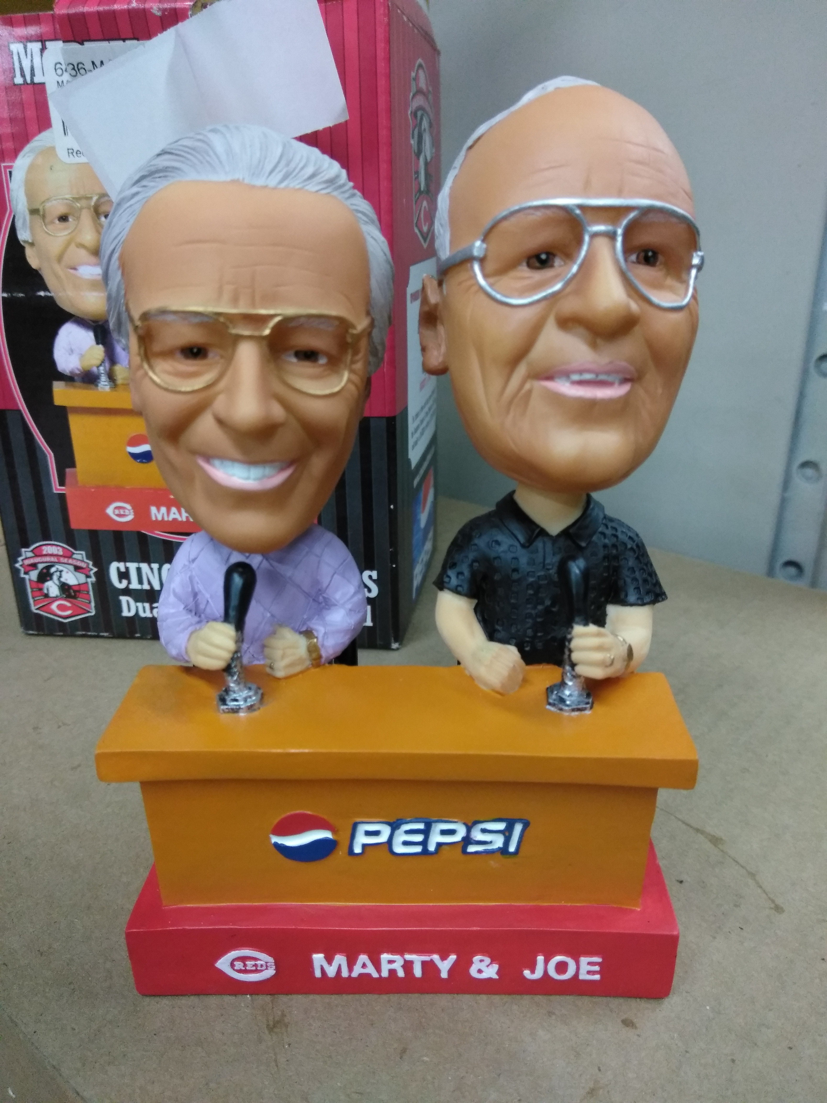 MARTY AND JOE CINCINNATI Bobblehead - Walmart.com
