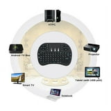 TV xStream Mini Backlit Wireless Keyboard, 2.4GHz USB Dongle, Touchpad ...