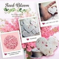 Seed Bloom Set of 24 Pink Heart – Plantable Seed Paper for Bridal ...