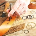 35 Pieces Metal O Ring Multi Purpose Non Welded Round Metal Key Ring ...