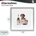 Stupell Industries Luxury Books & Puppy Gray Framed Print Under Glass ...