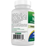 Best Naturals NAC, Dietary N-Acetyl L-Cysteine, Glutathione Enhancer, 600 mg, 250 Capsules ...