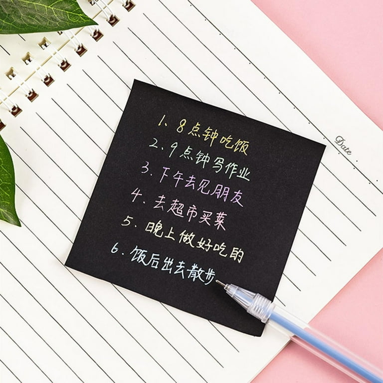 With White Pen Black Sticky Note Stock Illustrations U2013 4,995 Black ...