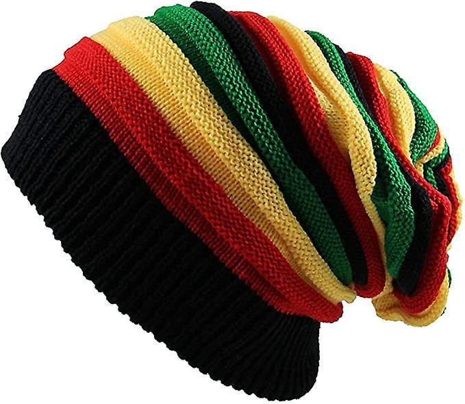 Moda Bob Marley Reggae jamaicano Gorra multicolor a rayas Sombrero ...