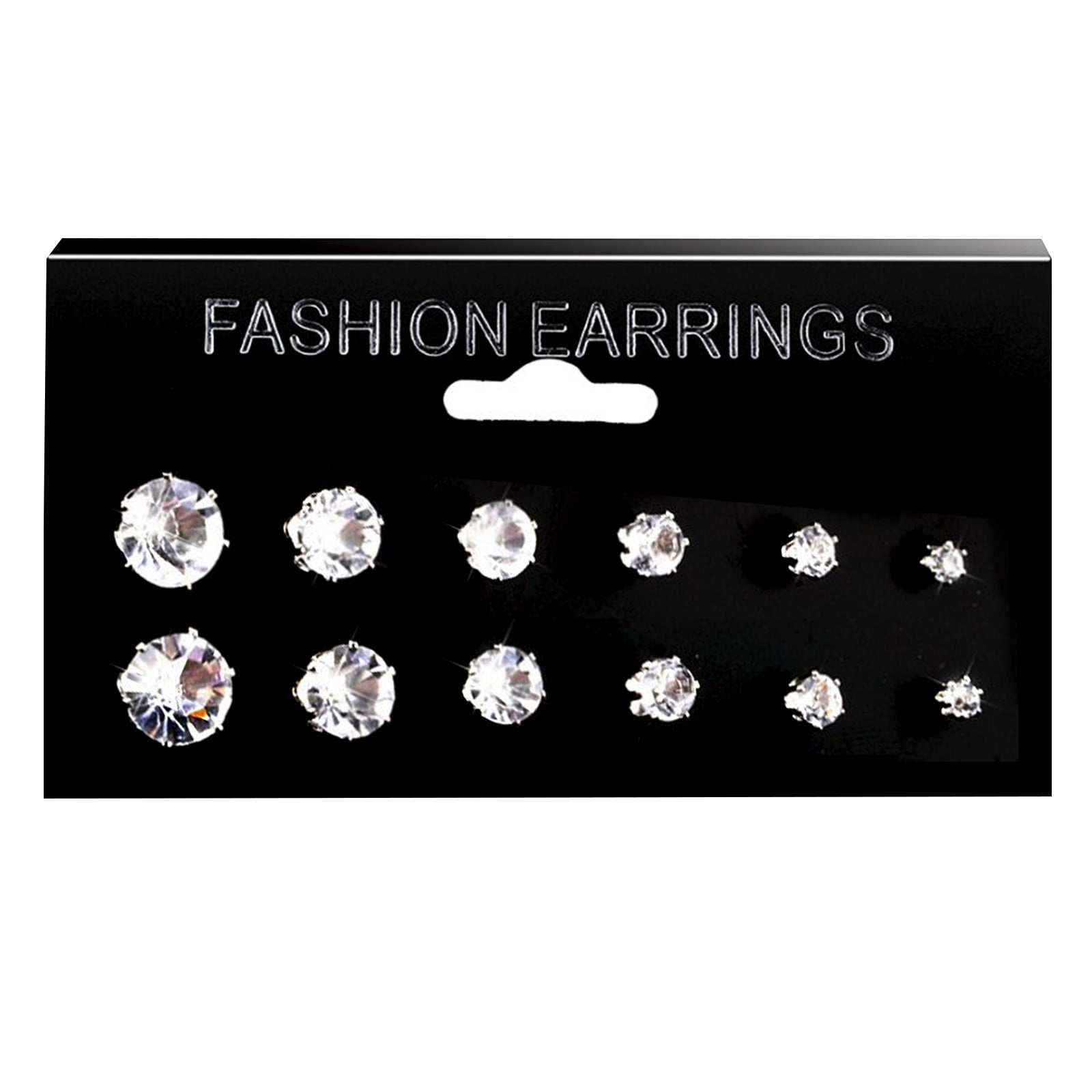 Click here for Xzngl Earrings For Women Stud 6 Pair Fashion Women... prices