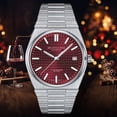 New Specht&Sohne Wine Red Men's Mechanical Wristwatch NH35 Automatic ...