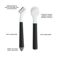 KitchenAid 2-Piece Dish Brush and Gadget Cleaning Brush, Black ...