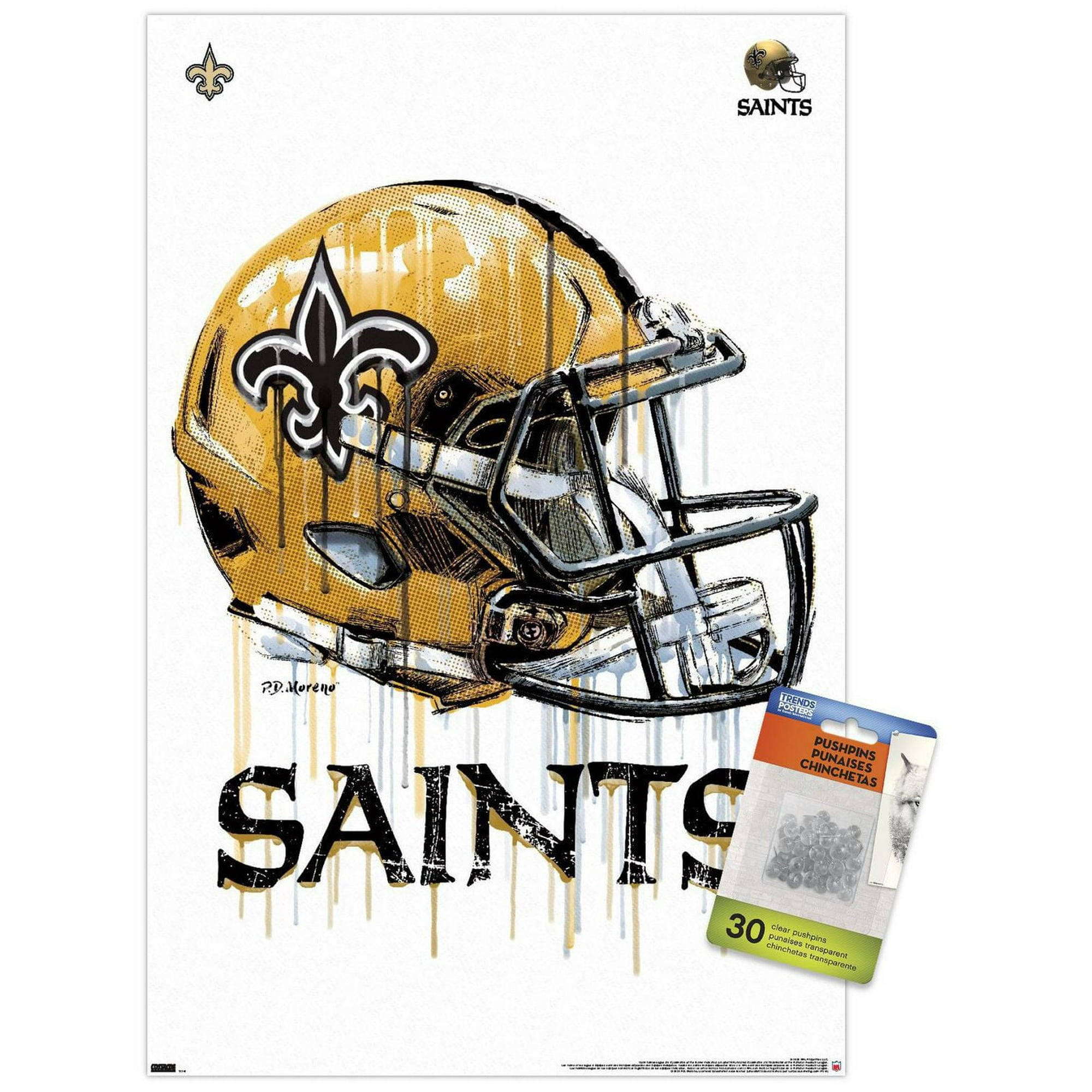 Click here for Trends International Nfl New Orleans Saints - Drip... prices