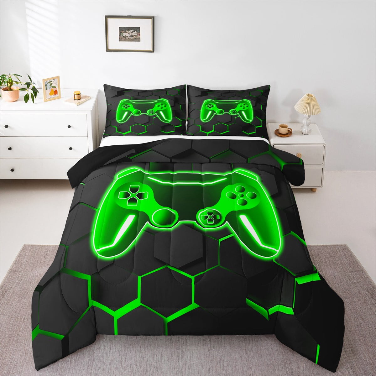 Click here for Manfei Boys Gaming Bedding Comforter Set  Video Ga... prices
