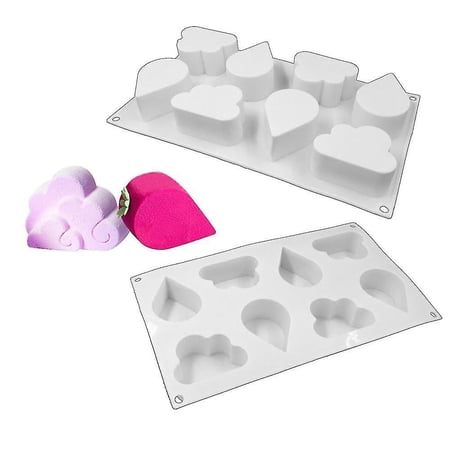 8 Hole Cloud Water Drop Strawberry Shape Mousse Mold | Walmart Canada