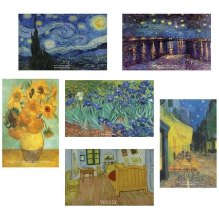 Vincent Van Gogh Starry Night Famous Paintings Postcards ((12-Pack ...