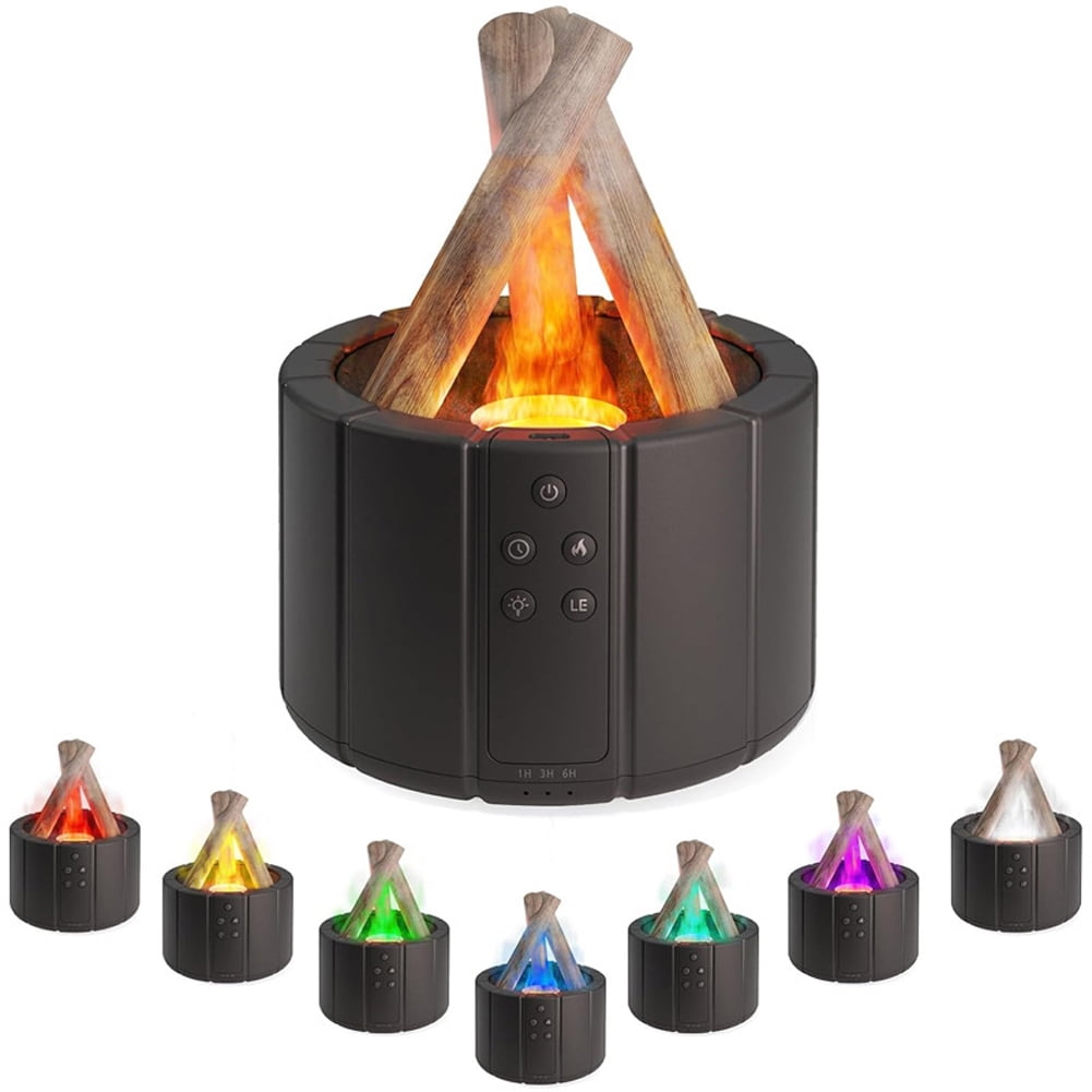Campfire Flame Fire Diffuser 250ml 7 Colores Nocturna para La Oficina ...