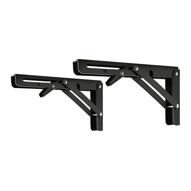 KEUSN Folding Shelf Support Frame Heavy Duty DIY Shelves Wall Mounted ...