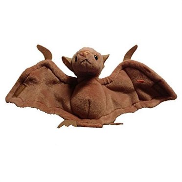 Ty Beanie Babies: Batty the Bat Stuffed Animal Plush Toy (Brown, Pink ...