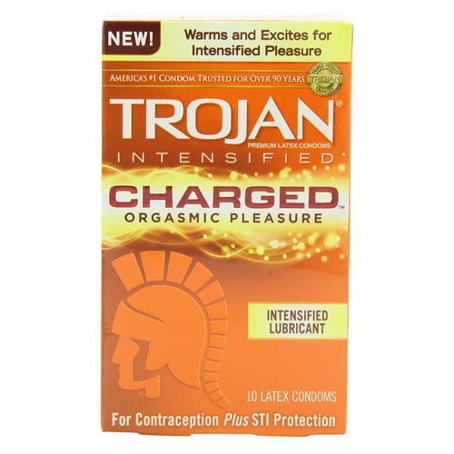 Trojan Intensified Lubricate Latex Condoms, Charged Orgasmic Pleasure ... Trojan Intensified Lubricate Latex Condoms, Charged Orgasmic Pleasure ...
