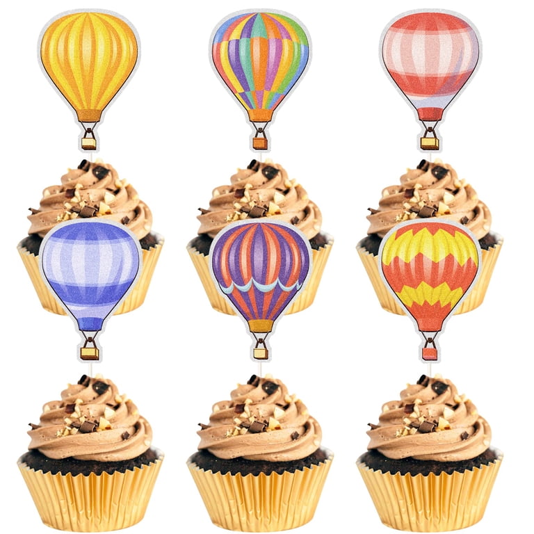 Hot Air Balloon Cupcake Toppers