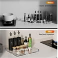 Extra Large Serving Tray with Handles, Acrylic Tray for Food, Drinks ...
