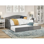 AFI Acadia Wood Twin Size Daybed Frame with Twin Trundle White ...