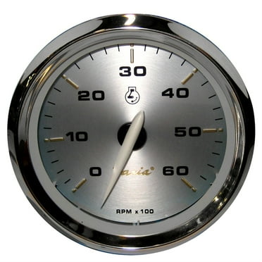 Faria Dress White 4" Gauge, 7000RPM Tachometer with System Check ...